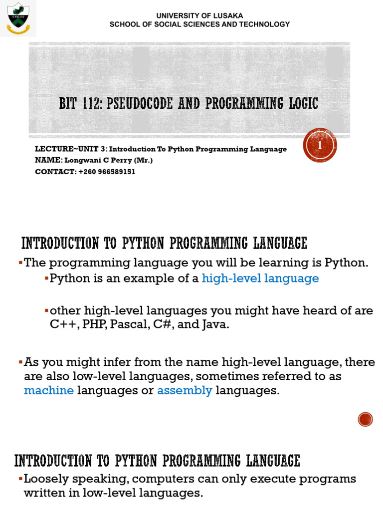 Lecture Unit 3 | PDF | Data Type | Variable (Computer Science) Lecture Unit 3 | PDF | Data Type | Variable (Computer Science)