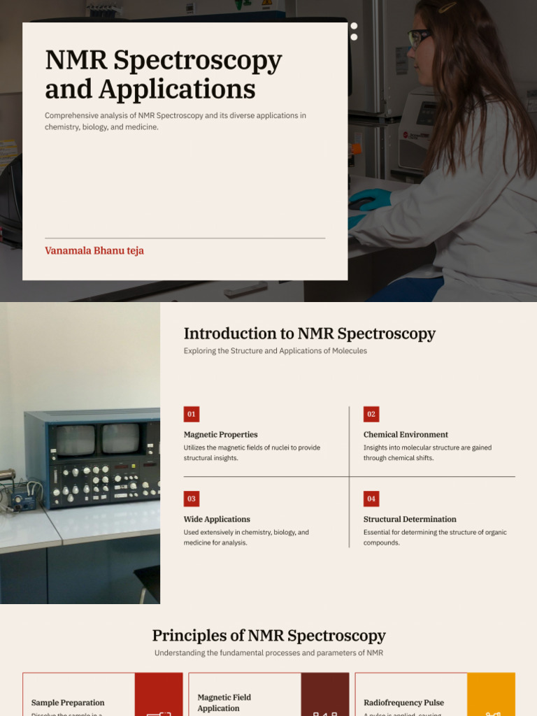 NMR Spectroscopy and Application | PDF