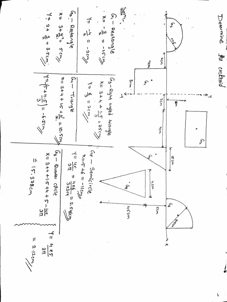 Numerical... Centroid and Moment of Inertia | PDF