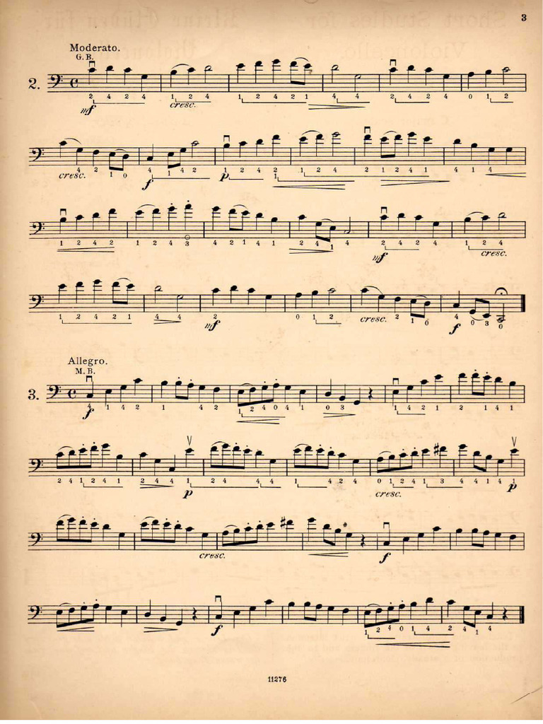 Etude Cello 2 | PDF