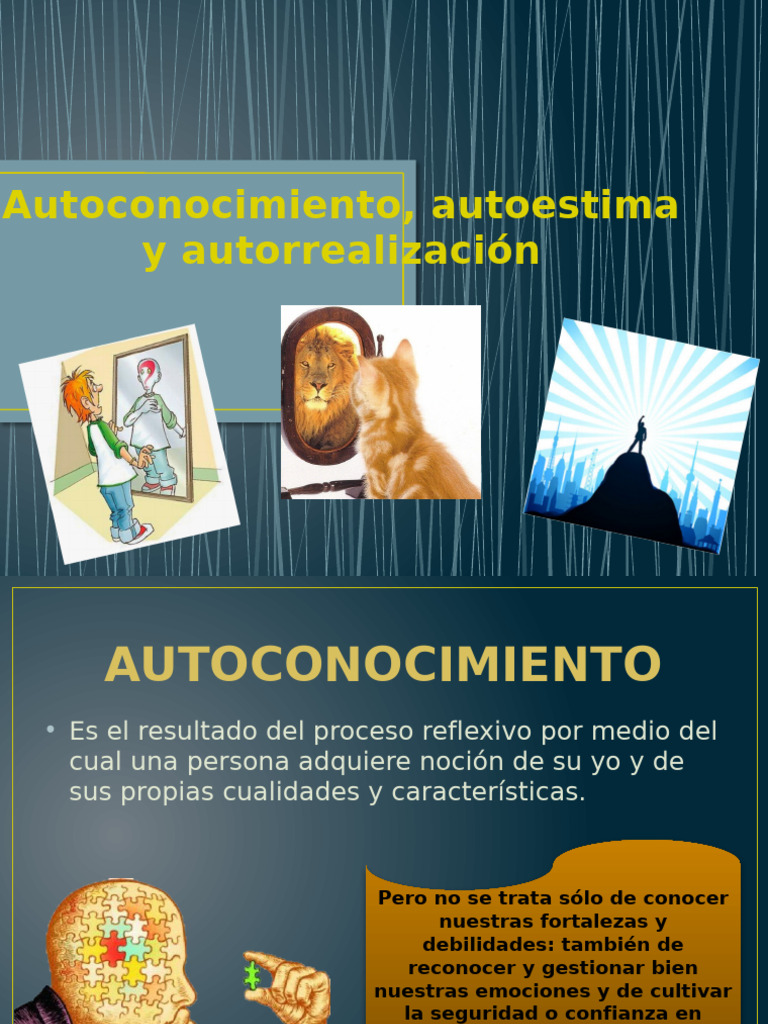 Autoconocimiento y autoestima para crecer | PDF | Autoestima | Cognición