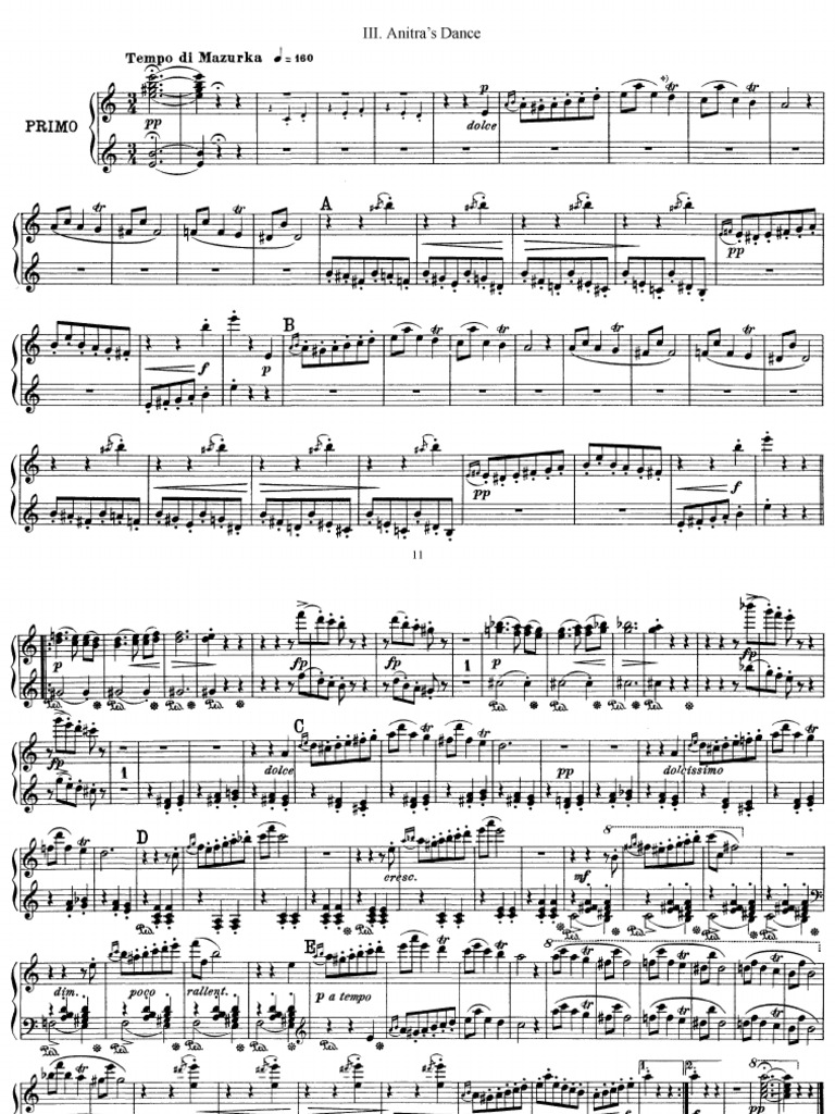 Grieg 3 - Anitras Dance Primo | PDF