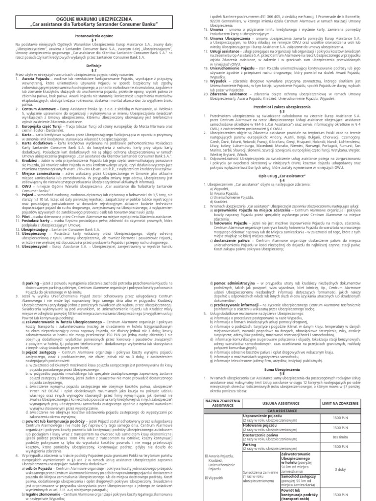 SCB 1637 Owu Turbokarta Car Assistance Montaz WWW | PDF