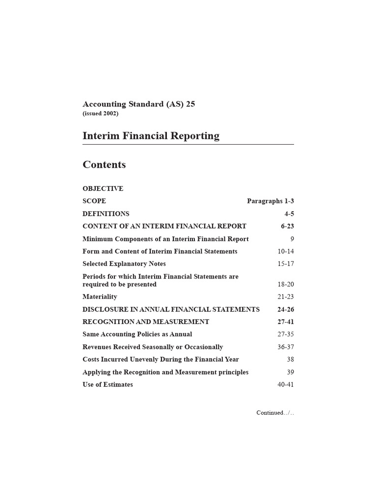 PDF Interim Reporting | PDF | Financial Statement | Income Statement