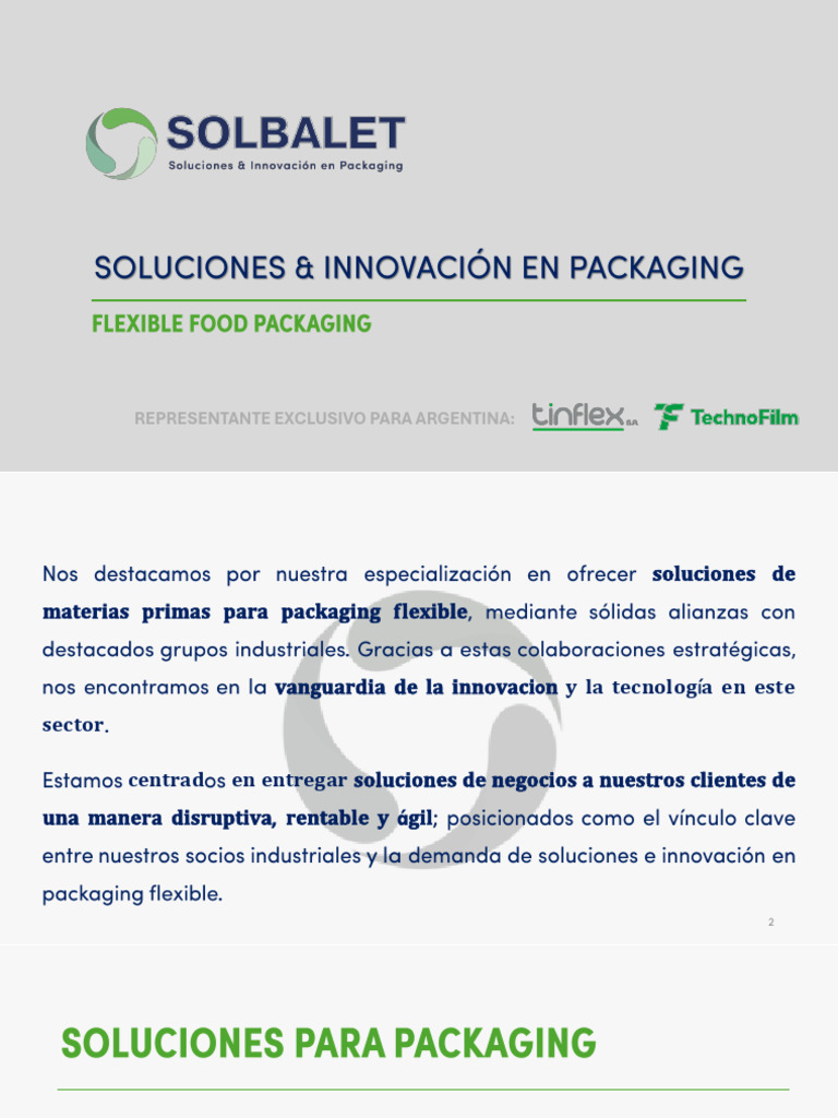 Soluciones & Innovación en Packaging | PDF