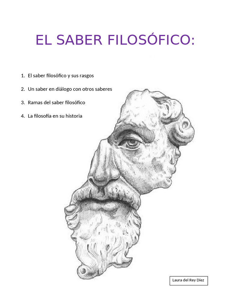 El Saber Filosófico Tema 1 | PDF | Conocimiento | Platón