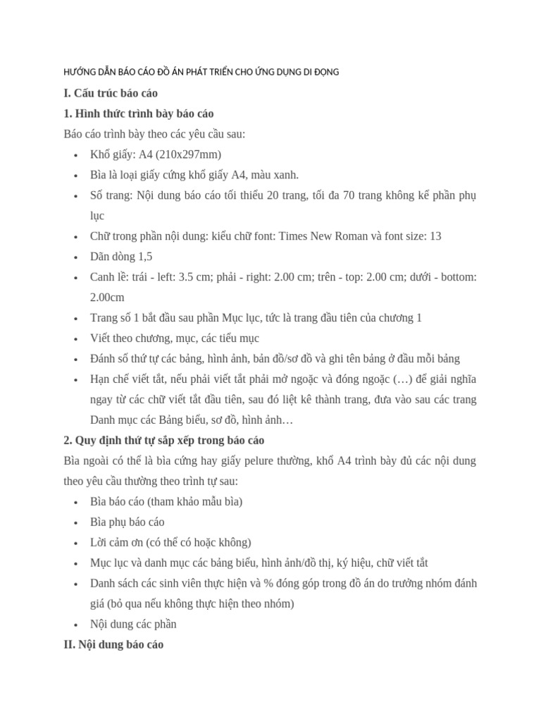Huong Dan Bao Cao Do An Ptuddd | PDF