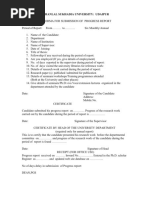 Six-Month Progress Report Guidelines | PDF | Finance & Money Management