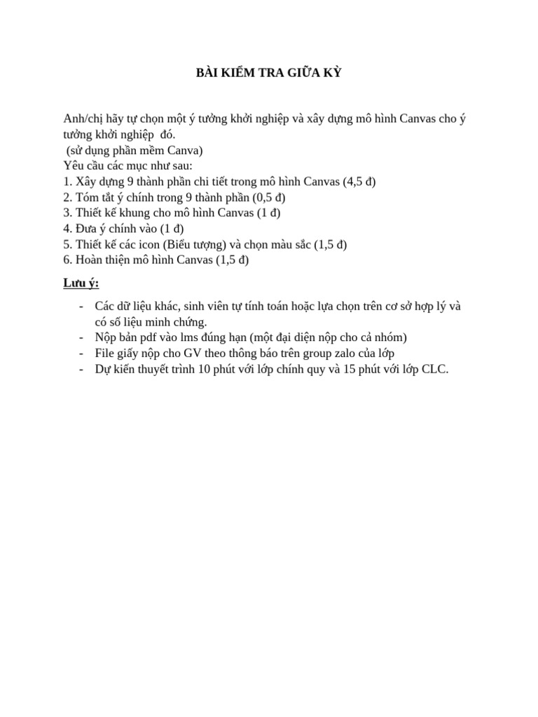 Bai Tieu Luan Giua Ky | PDF