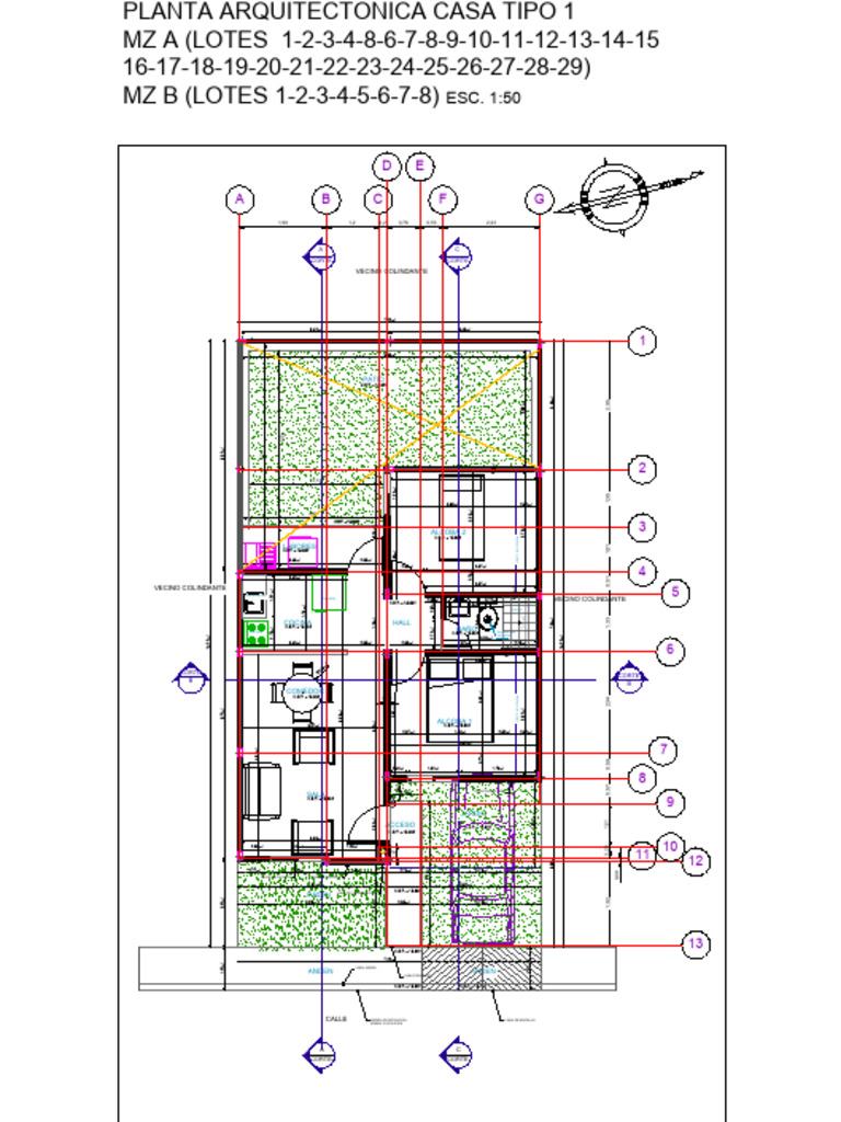 Plano Arq Casa Tipo 1 | PDF