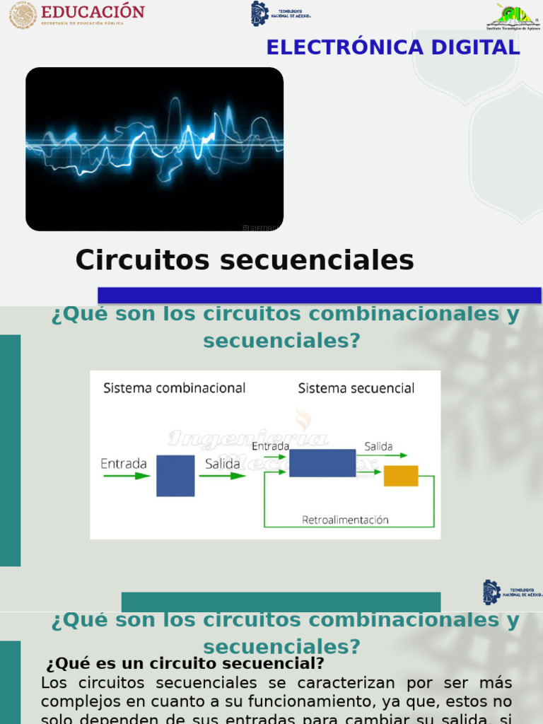 U4 - Circuitos Secuenciales | PDF | Electrónica | Lógica