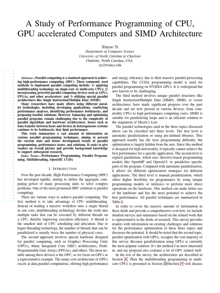 Parallel Computing Techniques | PDF | Cpu Cache | Thread (Computing)