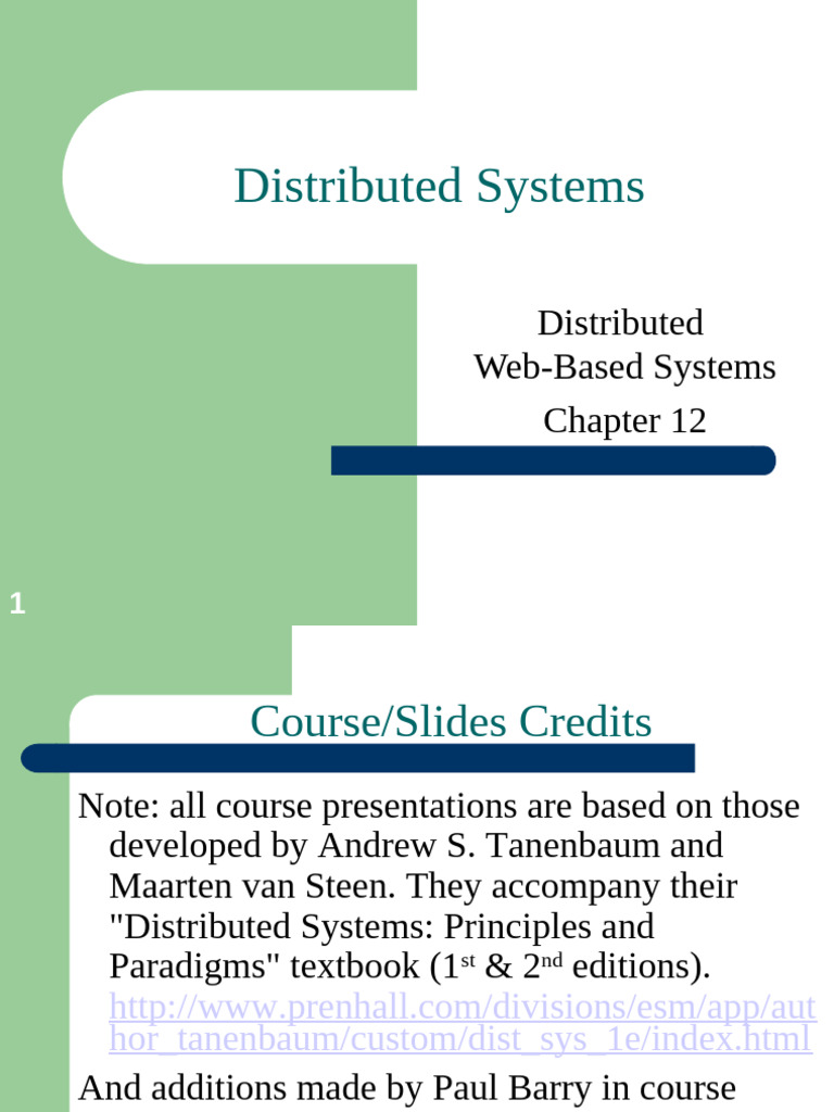 Overview of Distributed Web Systems | PDF | World Wide Web | Internet & Web