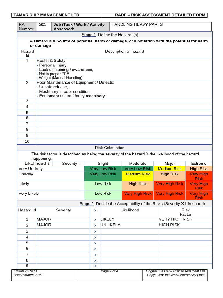 Radf - g03 - Handling Heavy Parts | PDF | Risk | Hazards