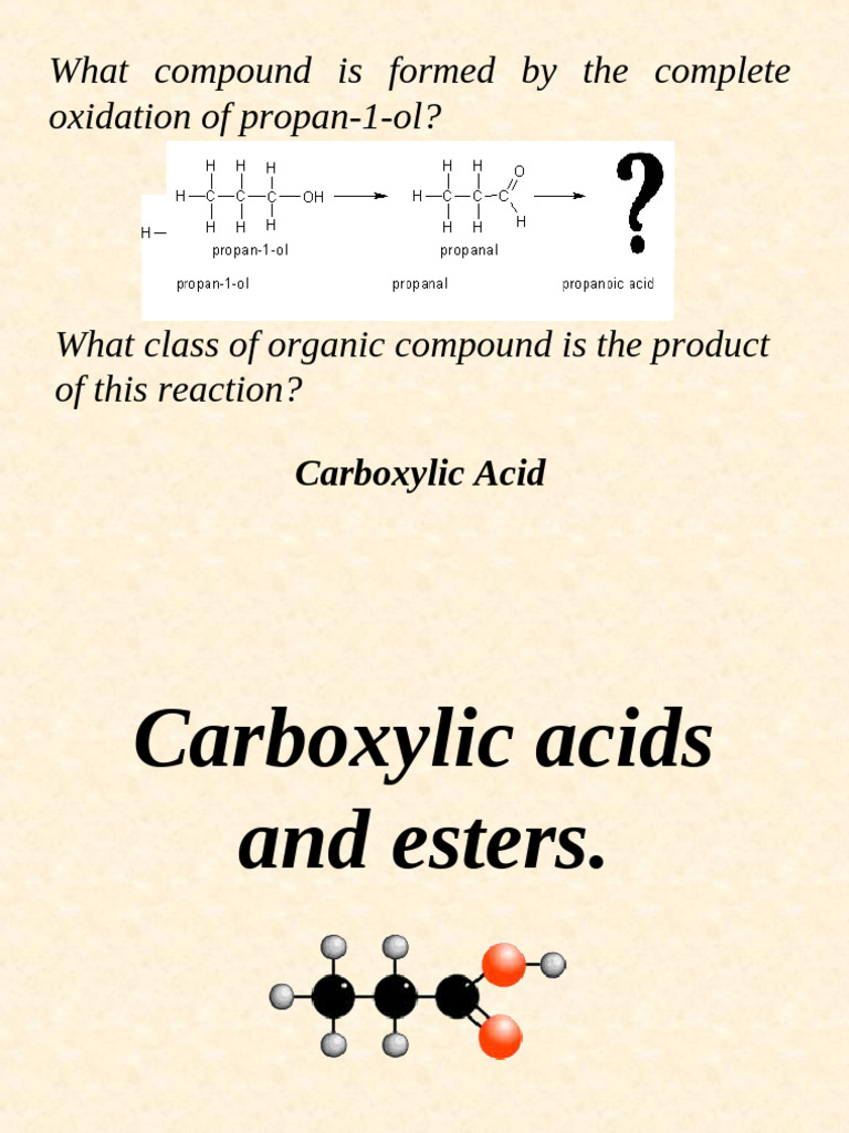 3 Carboxylic Acid and Esters | PDF | Ester | Carboxylic Acid