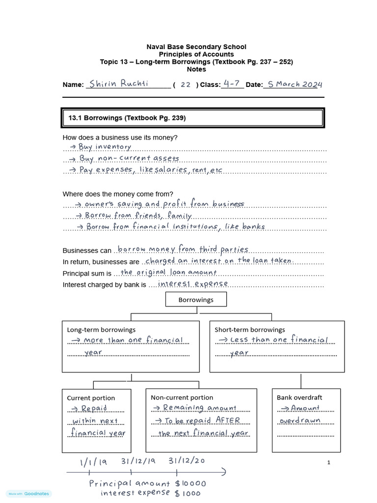 Long-term Borrowings in Accounting | PDF | Debits And Credits | Banks