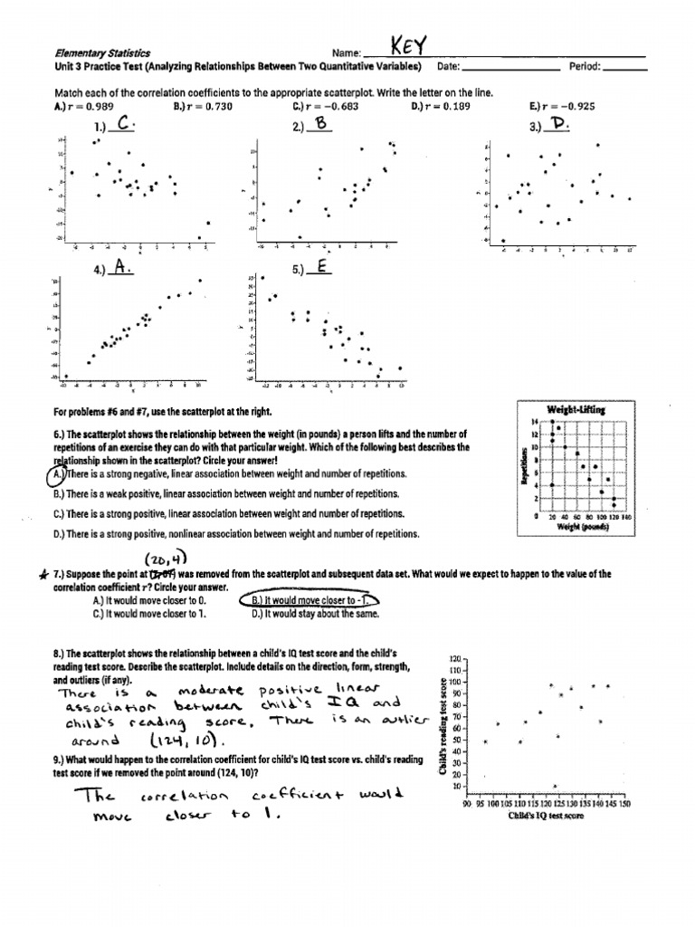 Unit 3 Practice Test SOLUTIONS | PDF