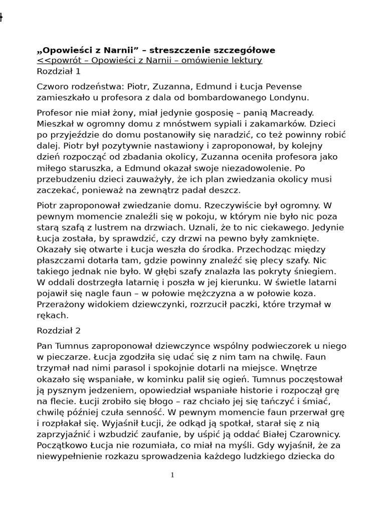 Test Z Lektury Opowiesci Z Narni Klasa 5cm Cyst On Spleen What Does It Mean