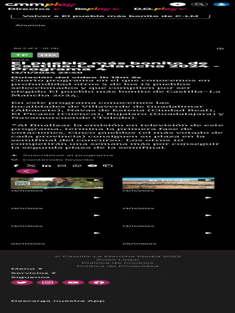 El Pueblo Más Bonito de Castilla-La Mancha 2024 - Programa 4 TV El Pueblo Más Bonito de C-LM ...