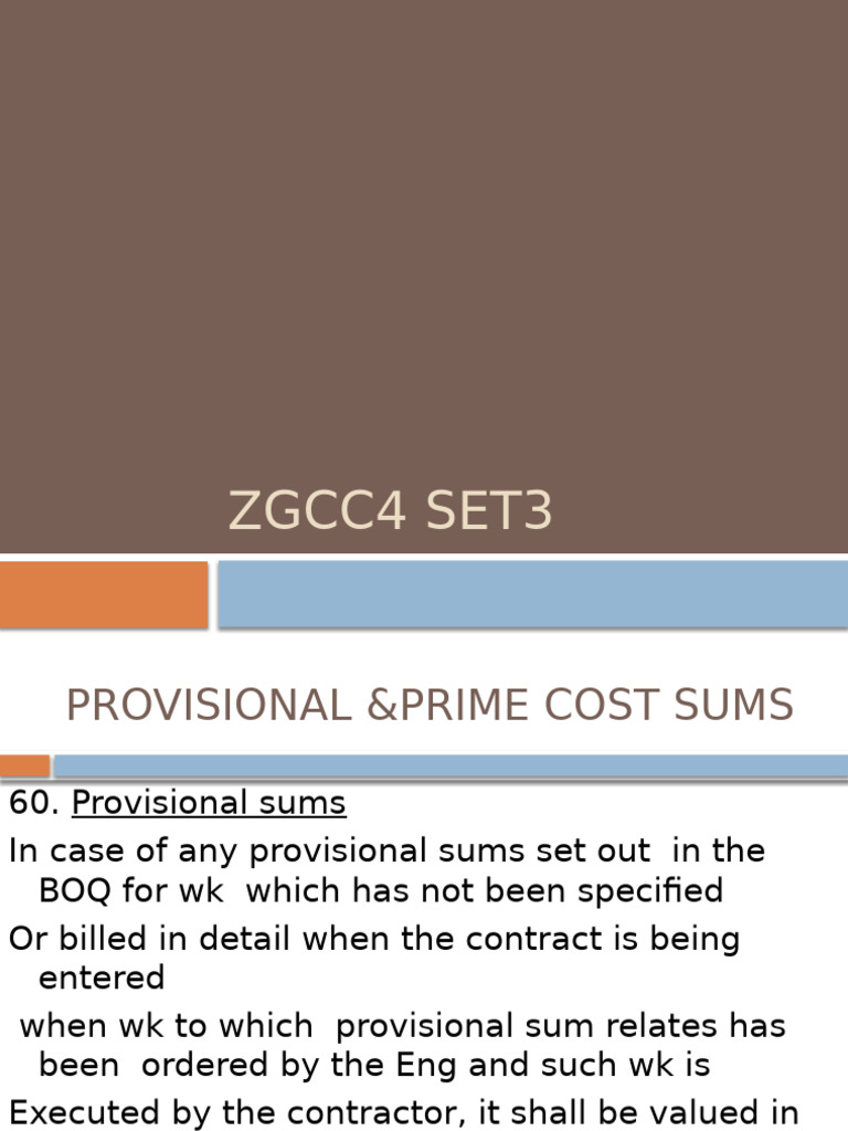 Lecture 3 - Zgcc4 Set 3 | PDF | Subcontractor | Guarantee