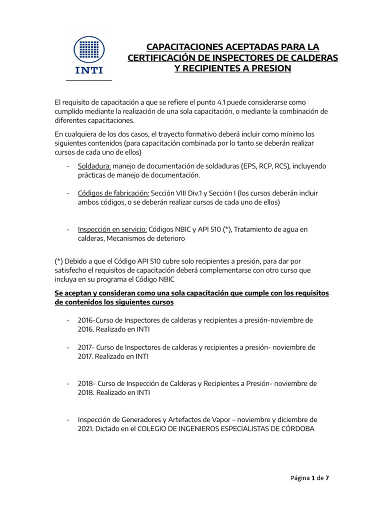 Capacitaciones Aceptadas | PDF | Ingeniería