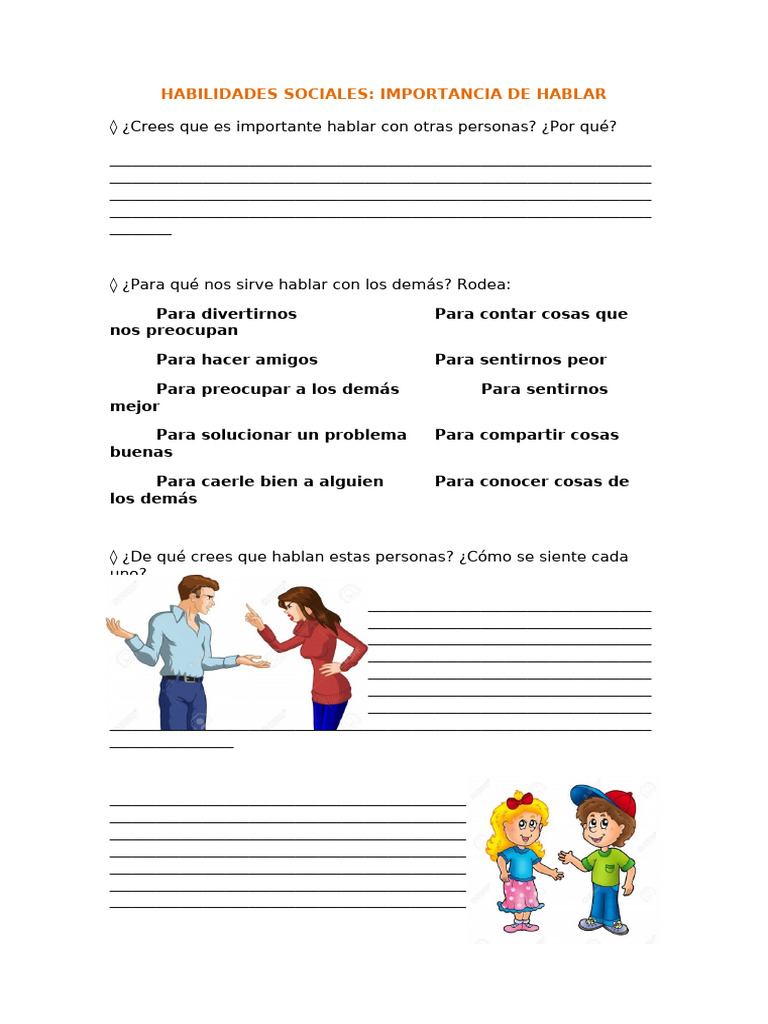 HHSS Importancia Hablar | PDF | Crecimiento personal y profesional