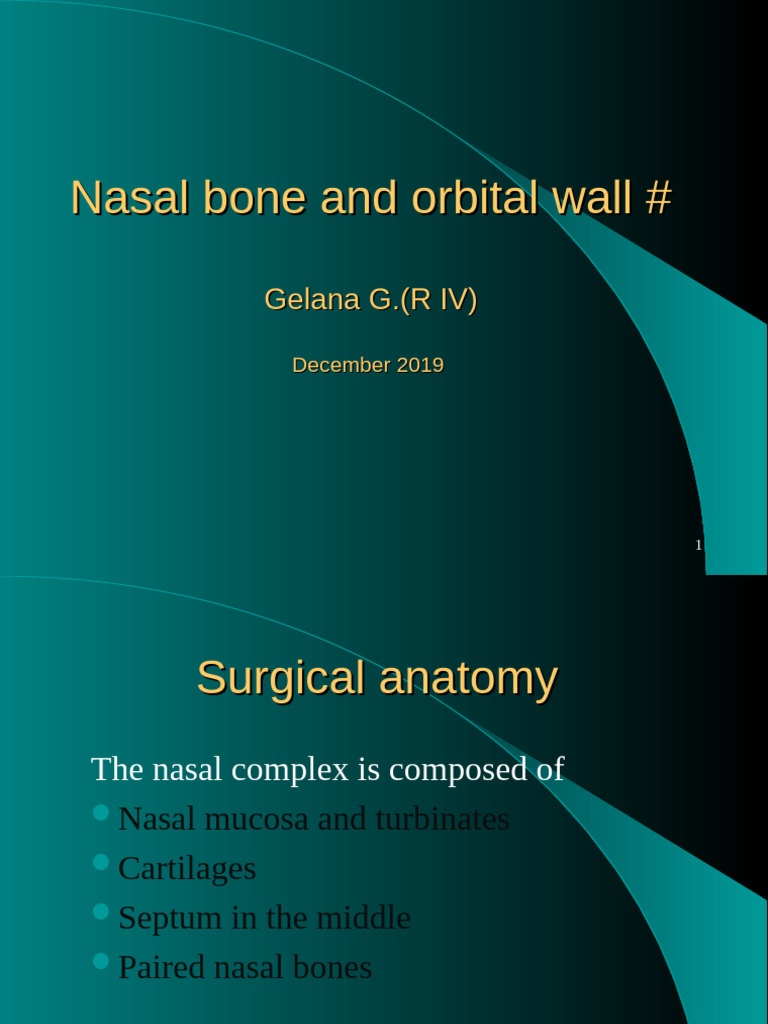 6.nasal & Orbital Bone # | PDF | Human Nose | Otorhinolaryngology
