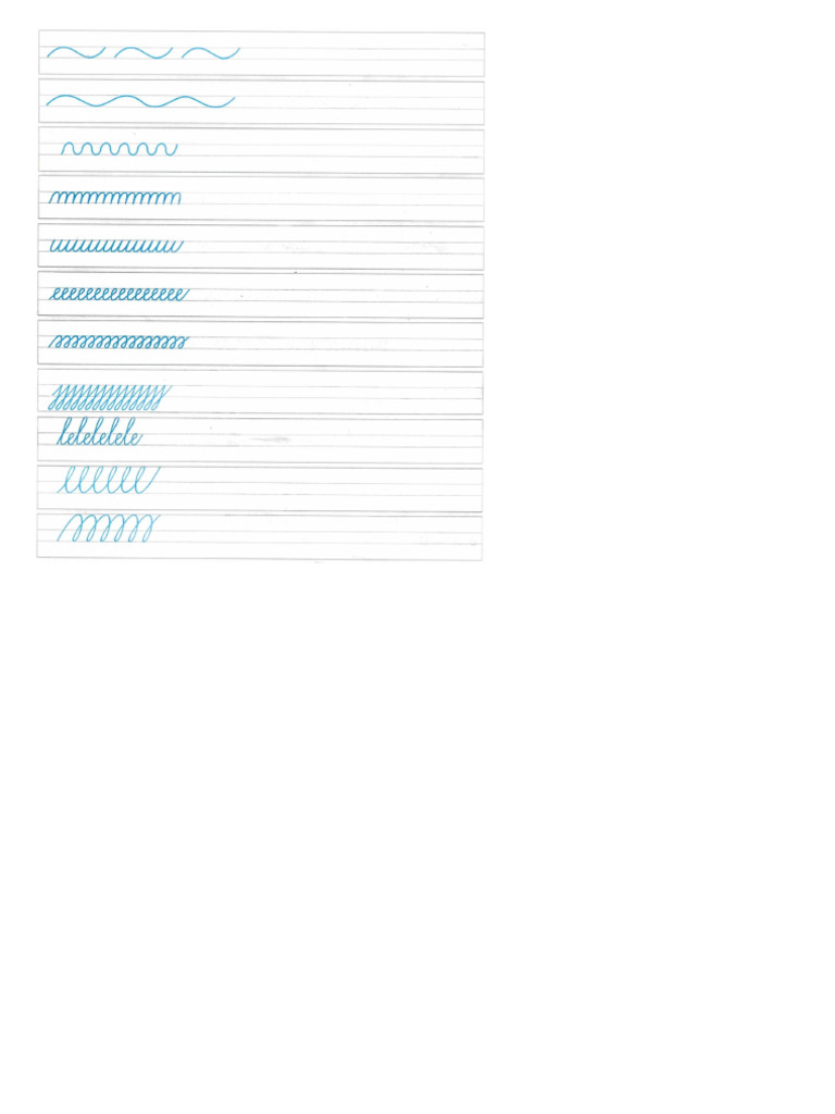 Predvježba Za Pisana Slova | PDF