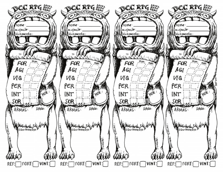 DCC - Ficha Nível Zero | PDF