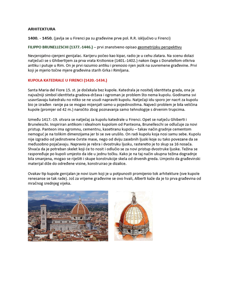 Rana Renesansa Arhitektura | PDF