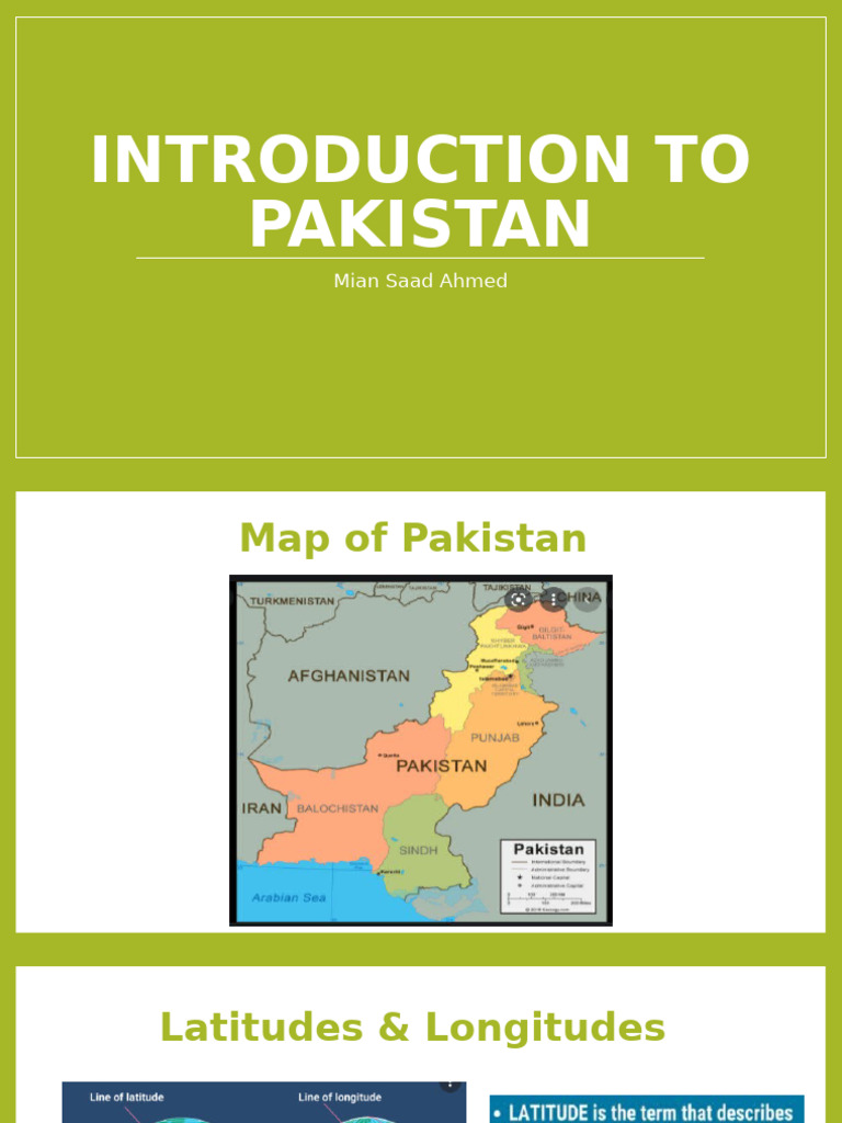 Introduction To Pakistan | PDF