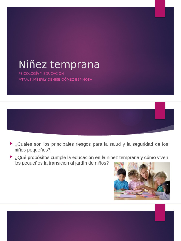 Niñez Temprana 2024 Versión Corta | PDF | Autoestima | Memoria
