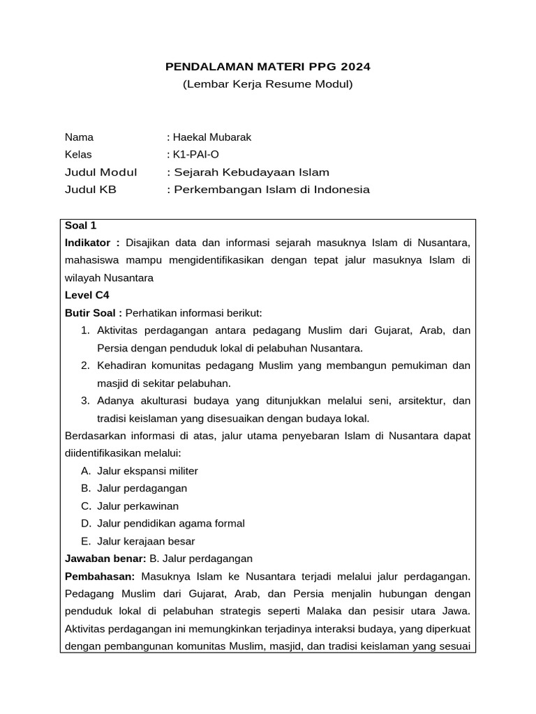 Soal KB 3 | PDF
