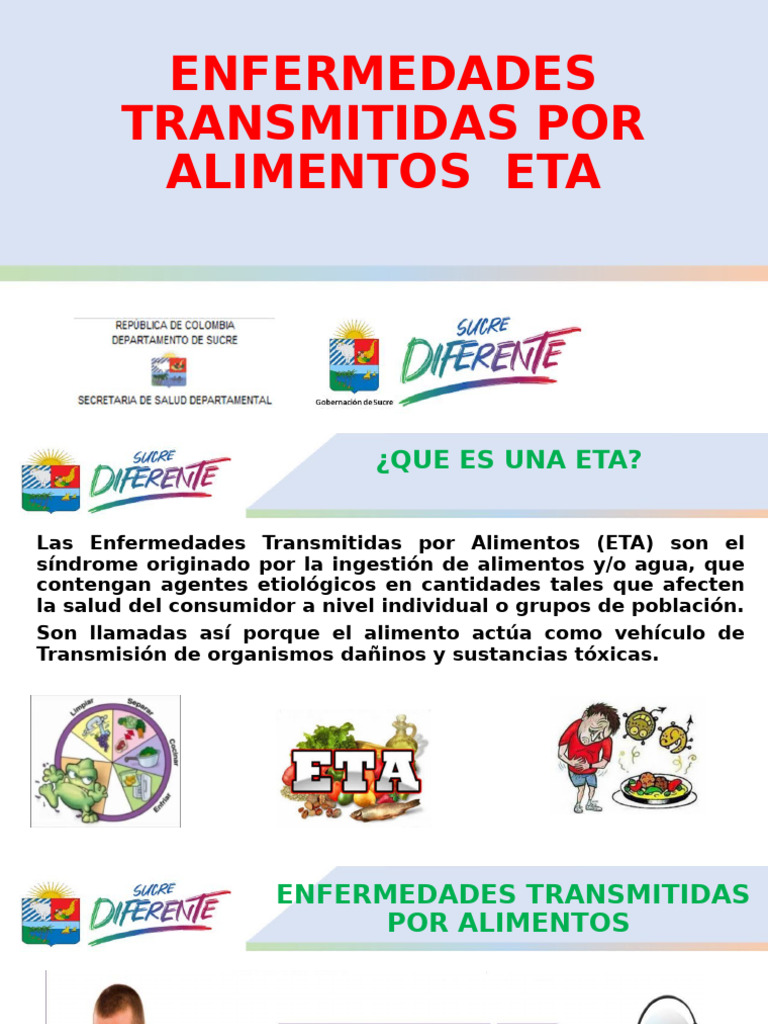 Capacitacion Eta | PDF | Alimentos | Enfermedades transmitidas por ...