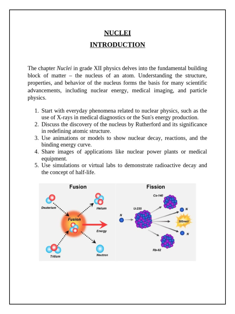 Nuclei Introduction | PDF | Science & Mathematics