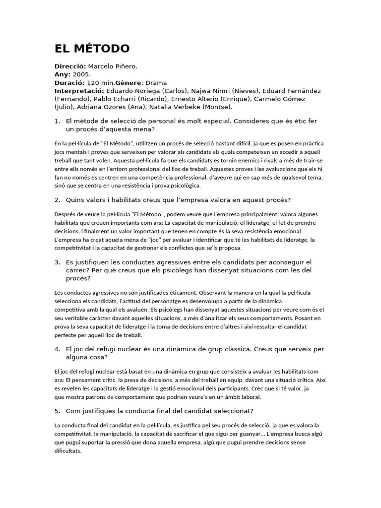 El Metodo | PDF