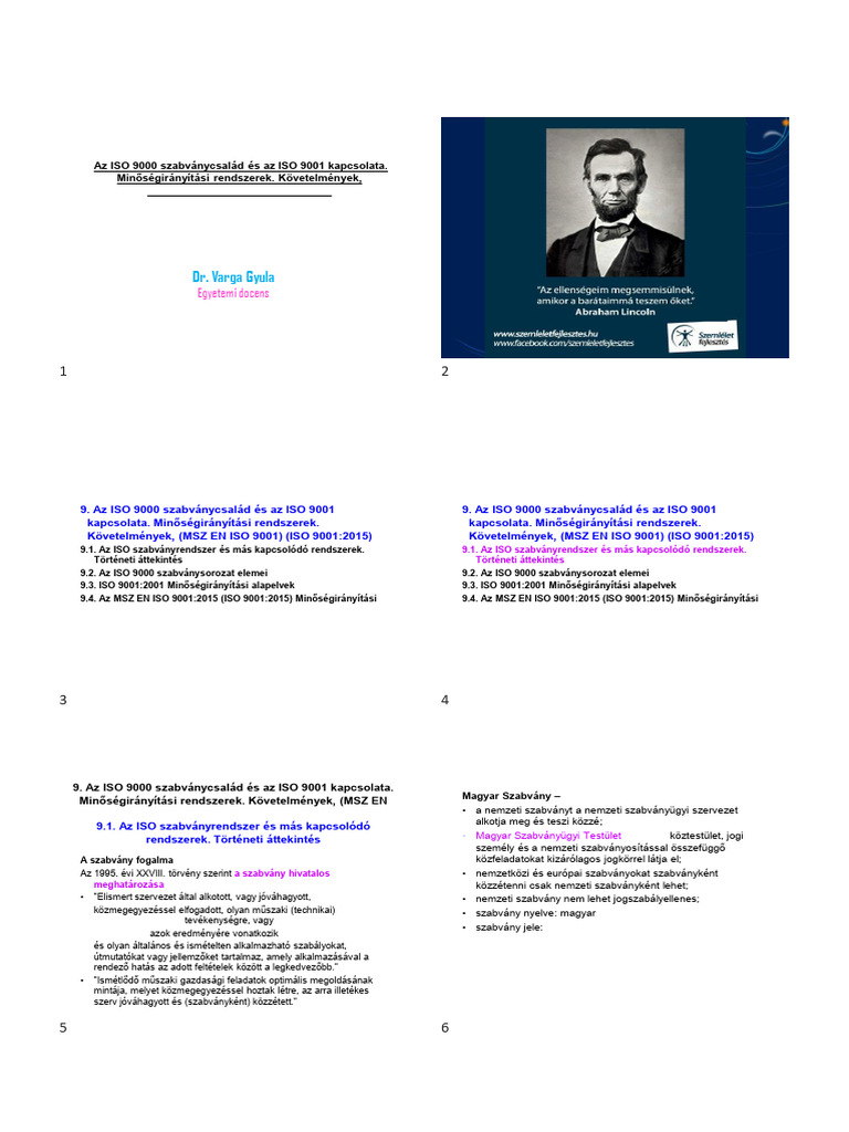 Dr. Varga Gyula: Egyetemi Docens | PDF