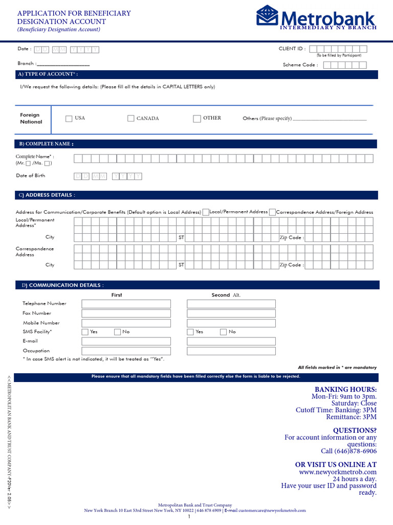 Dormant Bank Account Application | PDF | Identity Document