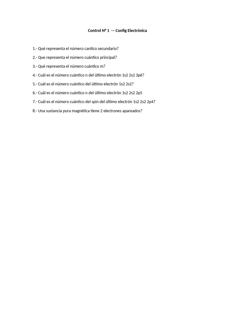 Control N°1 Confg. Electrónica | PDF