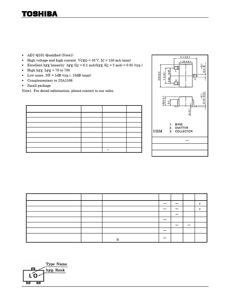 2sc4116 Datasheet Ly Hillux Turbo L | PDF | Reliability Engineering | Bipolar Junction Transistor