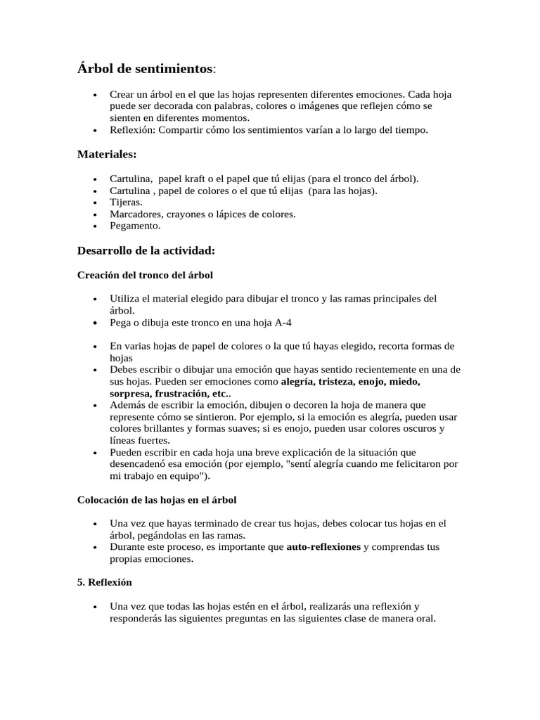 Actividad Emociones y Sentimientos | PDF | Las emociones | Sicología