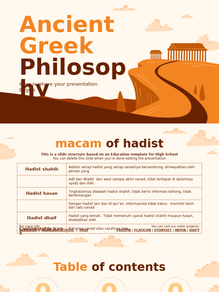Ancient Greek Philosophy Lesson For High School by Slidesgo | PDF ...