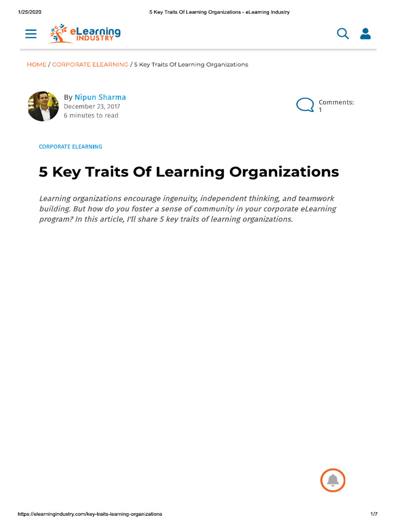 Learning Organisation | PDF