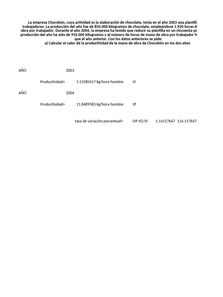 Productividad en Chocobón y MOBILITY, S.L. | PDF | Negocios | Tecnología