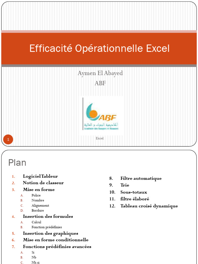 Guide complet sur l'utilisation d'Excel | PDF | Microsoft Excel | Feuille de calcul