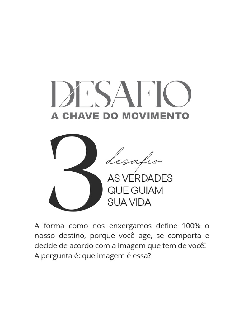 Desafio 03 | PDF | Carreira e Crescimento | Autoajuda