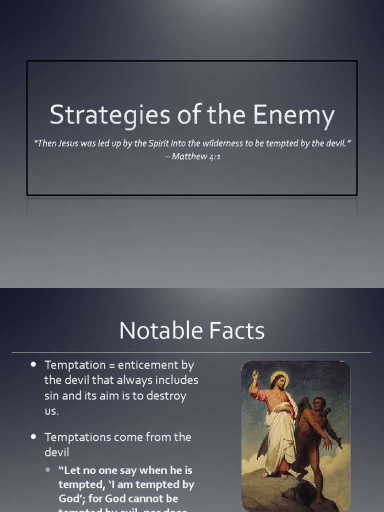 03 04 12 Strategies of The Enemy | PDF | Satan | Religious Belief And ...