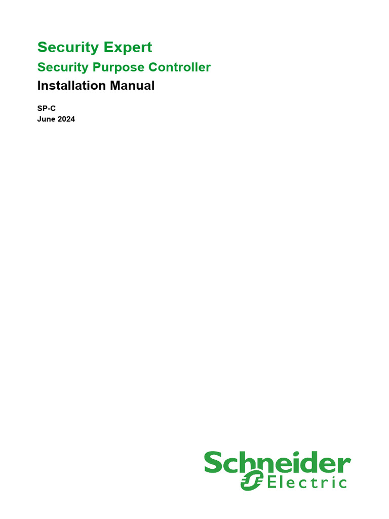 SP-C Security Expert - System Controller - Installation Guide | PDF ...