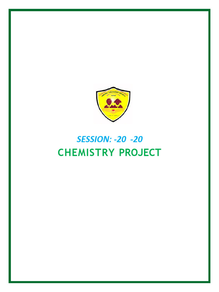 Abhinav English School (CBSE) Pune: Chemistry Project | PDF | Nicotine | Tobacco
