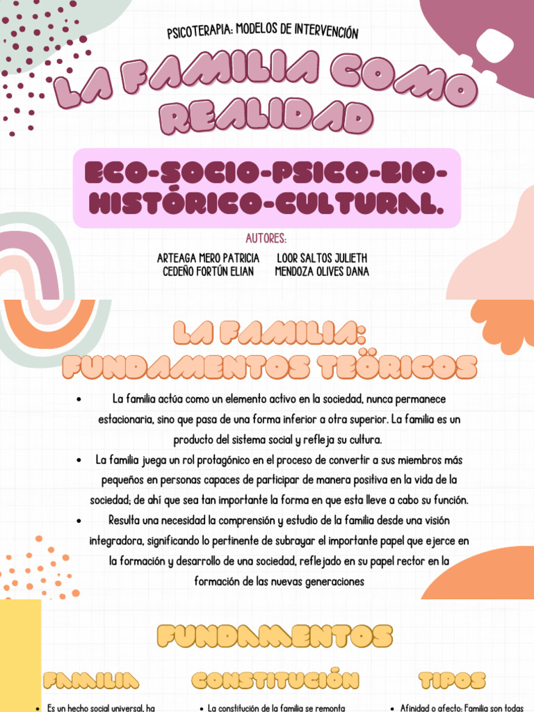 Psicoterapia Grupo3 | PDF | Familia | Sicología